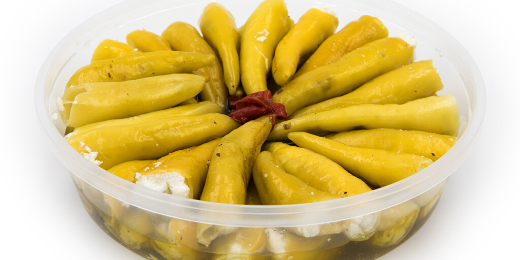 Piments Verts Farcis au Fromage Renna Barquette 1 kg | Mozzalat