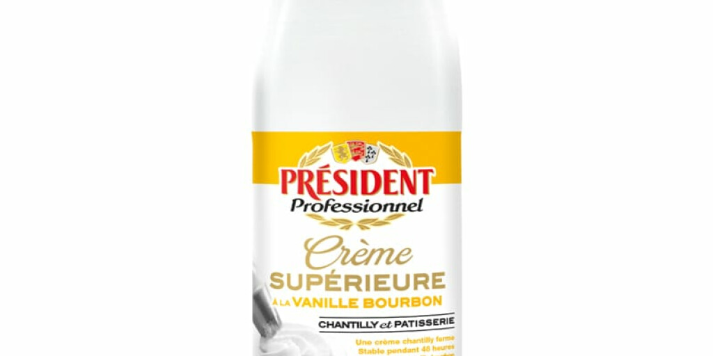 Crème Supérieure à la Vanille Bourbon Chantilly et Pâtisserie Président ...