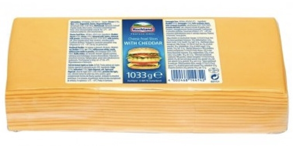 Tranches de Cheddar Fondu 10x10 45%MG 1,033KG | Mozzalat